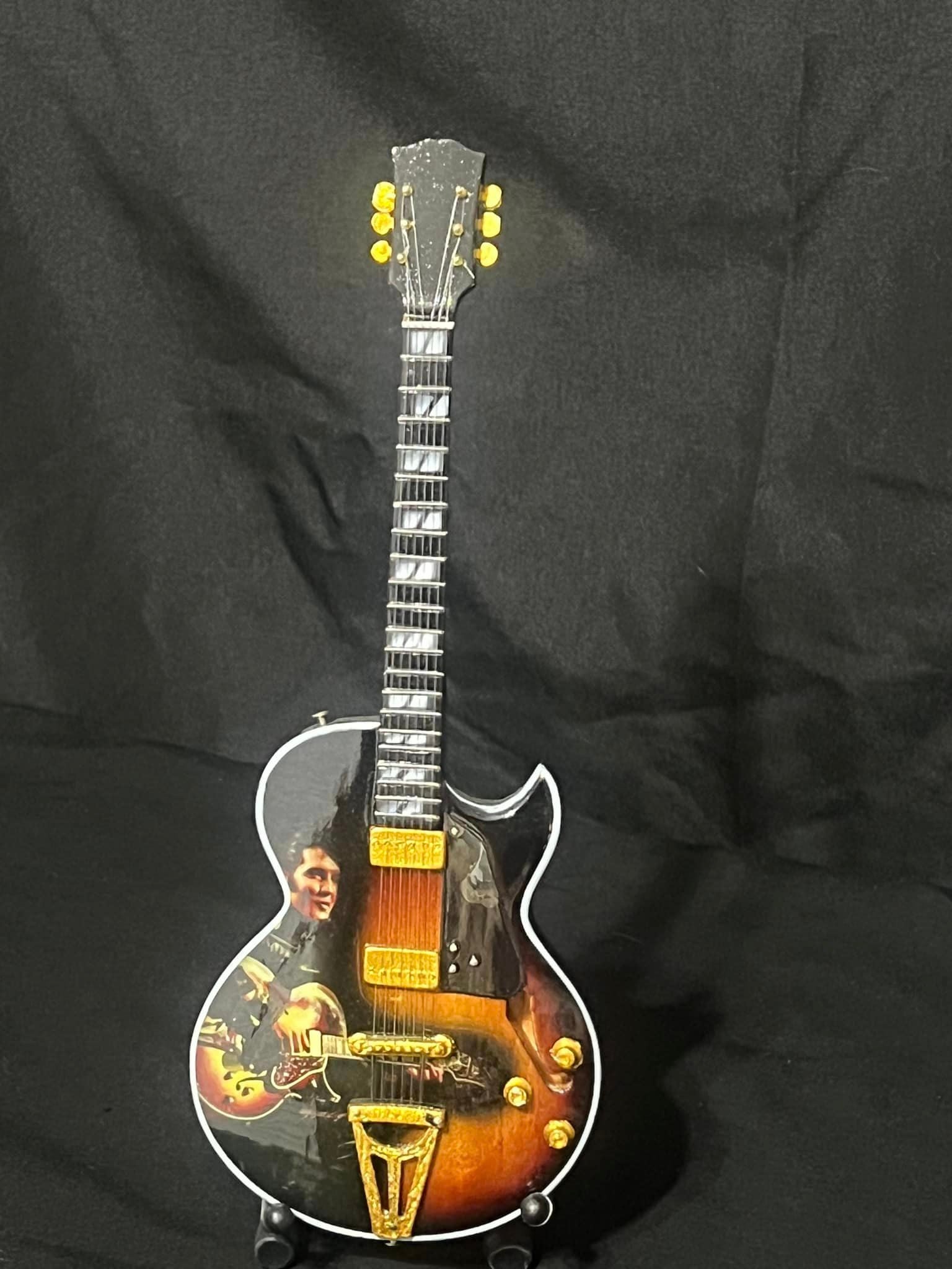 ELVIS- MINI REPLICA GUITAR – SECOND CHANCE RECORDS